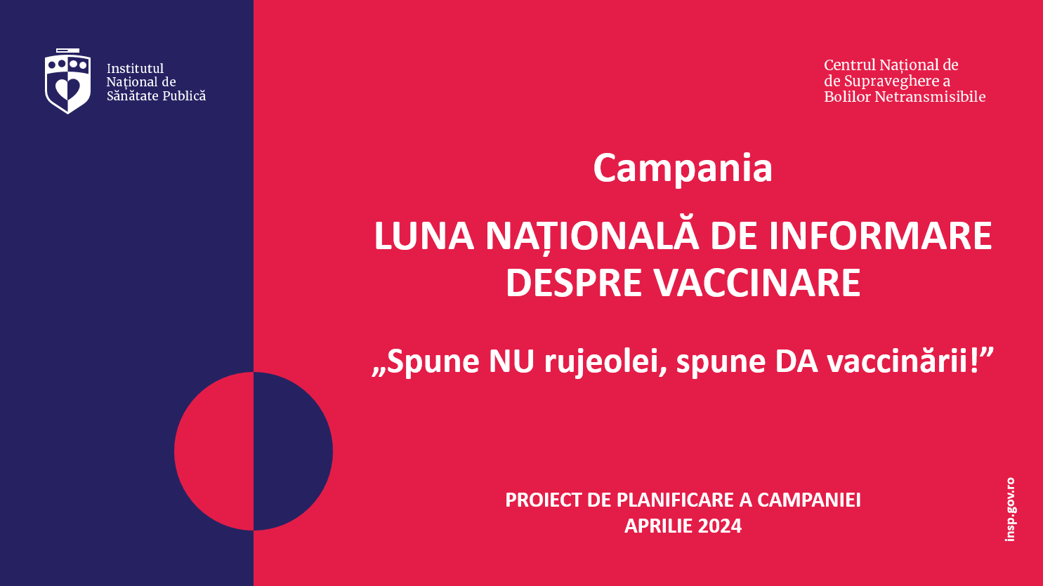 Spune NU rujeolei, spune DA vaccinării - Ministerul Sănătății
